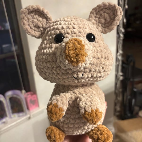 Quincy the Quokka Crochet Pattern, Crochet Pattern for Quokka Plushie ...