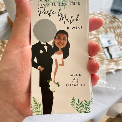 Bridal Shower Wedding Scratchers Scratch off Lottery Tickets - Etsy