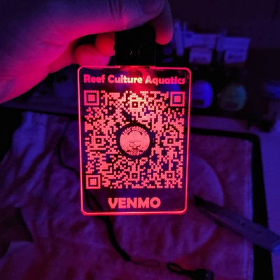 Personalized QR Code Led Pendant QR Code Led Necklace Light up Keychain ...