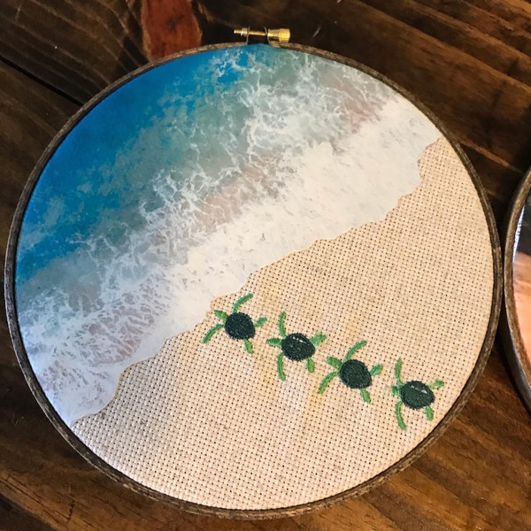 Sea Turtle Border - Machine Embroidery Design, Sea Turtles Embroidery ...