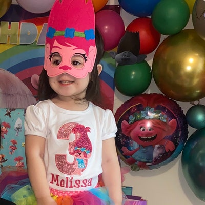 Personalized Trolls Felt Masks Trolls World Tour Birthday Party Favors ...