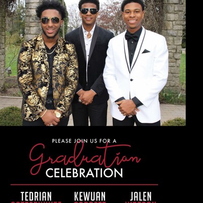 Graduation Party Invitation Group Grad Party Grad Announcement Digital ...