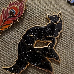 Fairy Wings Collar Pins Gold Plate Hard Enamel Pins W/ Chain - Etsy