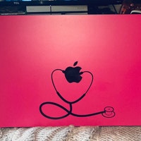 Hipster Glasses Mac Apple Logo Cover Laptop Vinyl Decal Sticker MacBook ...