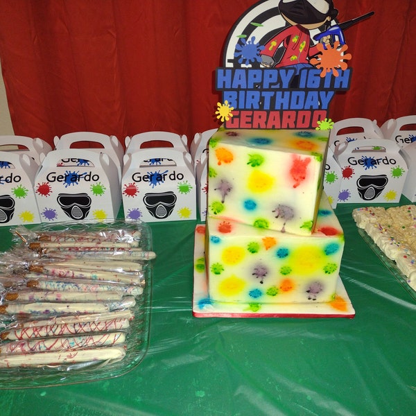 Paintball Party Favors, Paintball Birthday Party Favors, Paintball Gift ...