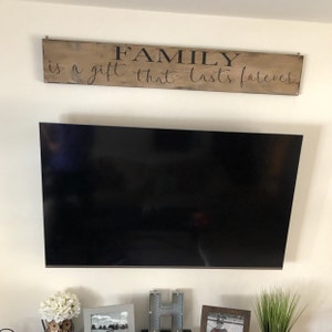 Family is a Gift That Lasts Forever Sign / Huge Family Sign / Farmhouse ...