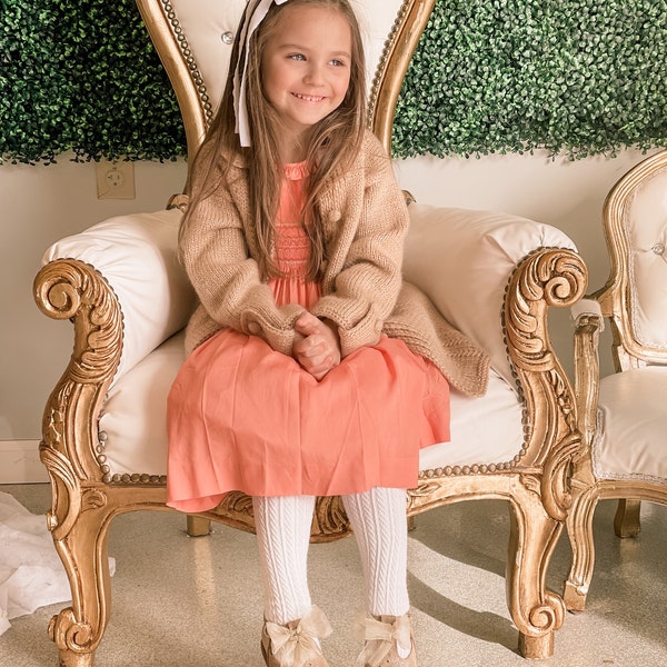 Girls Gold Cardigan, Girls Holiday Sweater, Baby Girls Cardigan - Etsy