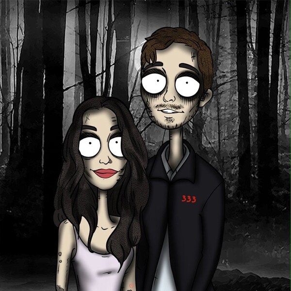 The Nightmare Portrait - Grove Street Art Di Carla - Digital Tim Burton ...