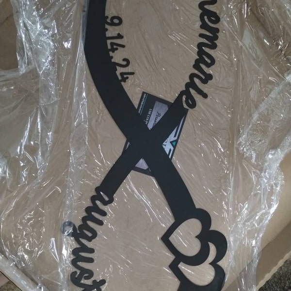 Personalized Wedding Gift for Couple Custom Infinity Sign Wedding Date ...