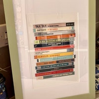 Personalised CD Stack Print, Retro Music Poster, Custom Favourite Song ...