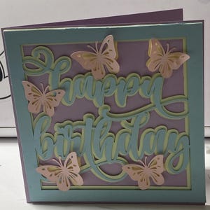 BUTTERFLY Cake Topper SVG, Happy Birthday Svg Files Celebration ...