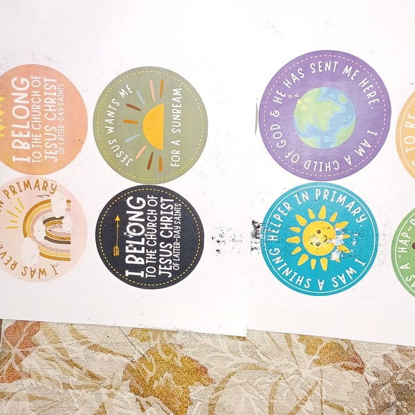 Church of Jesus Christ of Latter-day Saints - LDS - Primary Stickers ...