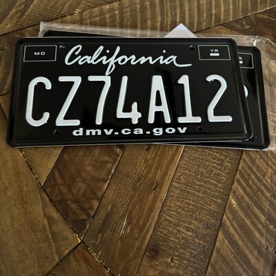 Custom California License Plate / Replica California License Plate Dmv ...