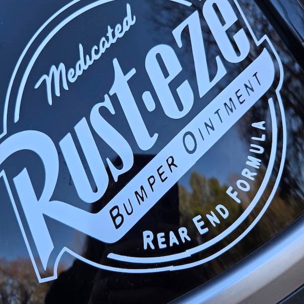 Rusteze Decal, Cars Decal, Mater, Car Decal, Wall Decal, Laptop Decal ...