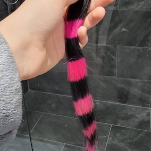 Custom Scene Kid Raccoon Tail Hair Extension - Etsy