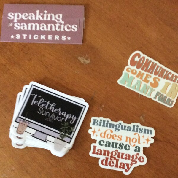 Speech Therapist Sticker, Teletherapy Sticker , Speech Therapist Merch ...