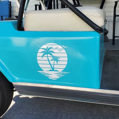 BEACH SUNSET Vinyl Decal Sticker, Adventure Decal, Nature Decal, Beach ...