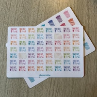 Blank Planner Stickers Essentials Flag Sticker Erin - Etsy