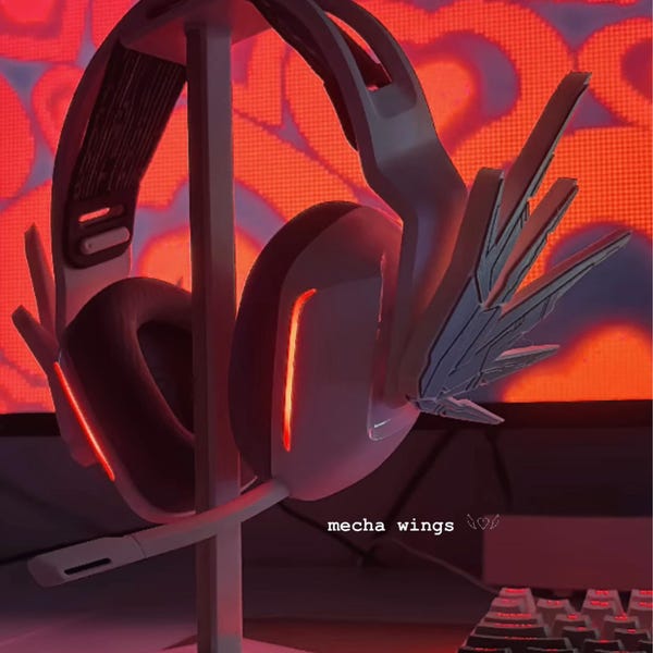 Mecha Wings for Headphones / Headset for Streaming Anime Cosplay - Etsy