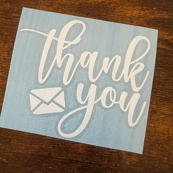 Thank You Mailbox Vinyl Decal for Postman Thank You Decal for Delivery ...