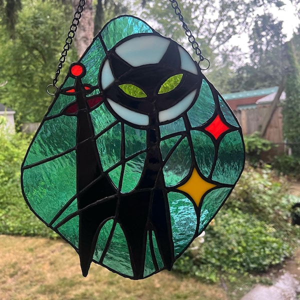 Atomic Cat Stained Glass Patterns: MCM Style (4 Patterns) (PDF) - Etsy