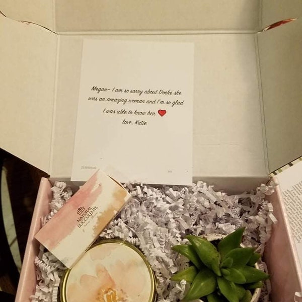 Succulent Gift Box - A Beautiful Soul is Never - Sympathy Gift - Sorry ...