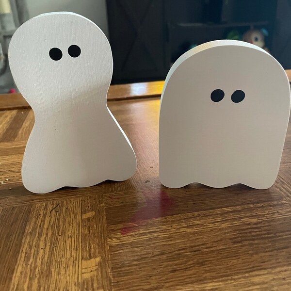 Mini Wood Ghost, Wood Ghost, Wood Ghosts, Halloween, Ghost, Halloween ...