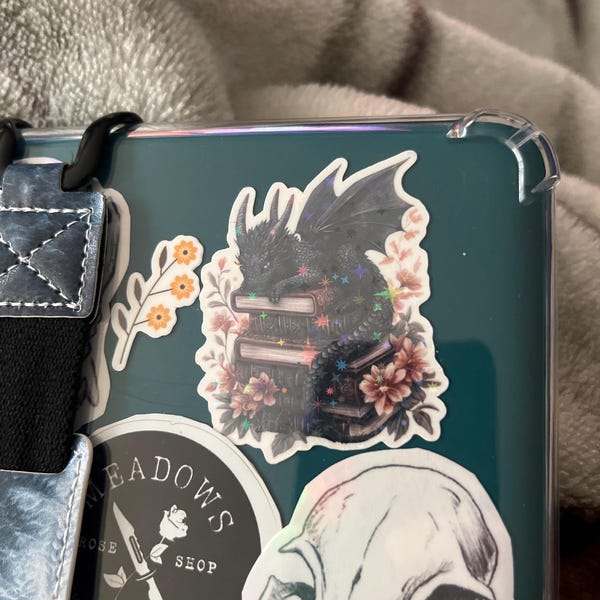 Flying Dragon Sticker, Fantasy Bookish Merch, Fantasy Sticker, Book ...