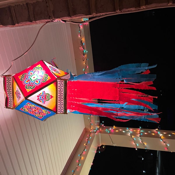 Large No Assembly Foldable Reusable Diwali Paper Lantern Akash Aakash ...