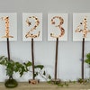 12 Wooden Table Number Holders Wedding Rustic / Shabby - Etsy Portugal