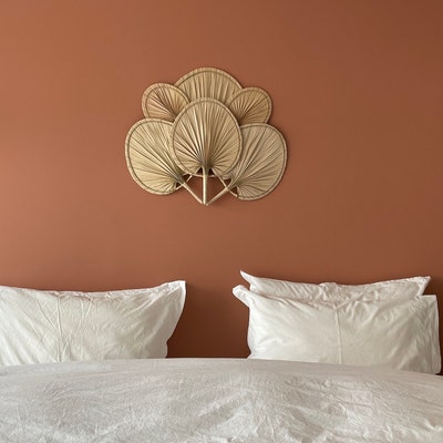 60 Inch Fan Wall Decor Fan Headboard Artichoke Art Giant Bamboo Fan ...