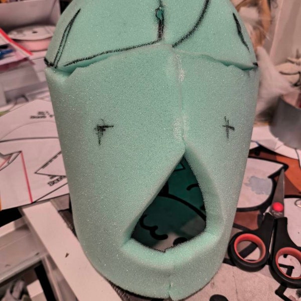 Fursuit Bucket Head Base Pattern + Tutorial - Etsy