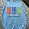 Monogrammed Baby Girl Bubble, Custom Summer Bubble, Embroidered Summer ...