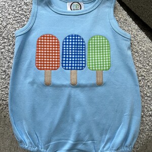 Monogrammed Baby Girl Bubble, Custom Summer Bubble, Embroidered Summer ...