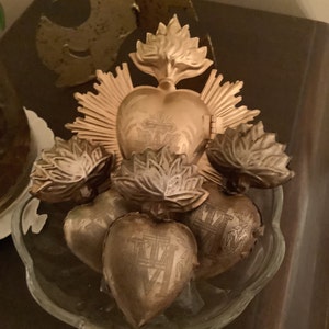 Sacred Heart Milagro Heart Gilded Gold Heart Box Catholic | Etsy