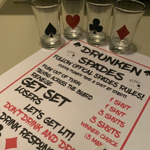 DRUNKEN SPADES! Digital Download, Instant Download SVG Png - Etsy