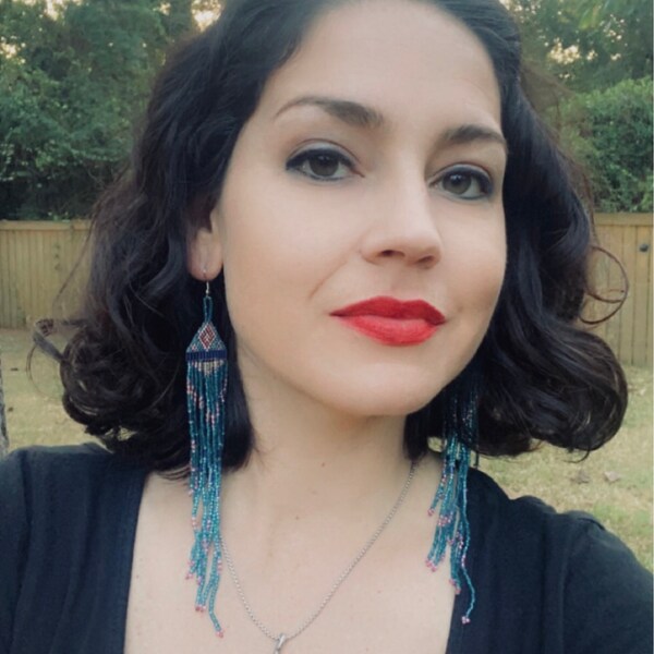 Authentic Native American Indian Indiginous Jewelry Bead Work Handmade ...