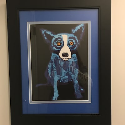 George Rodrigue Blue Dog Absolut Vodka Print Ad absolut Rodrigue matted ...