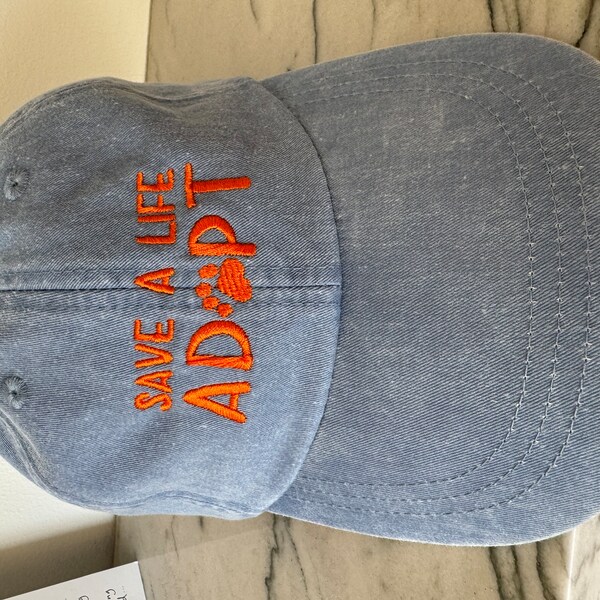 Save a Life Adopt Baseball Cap - Animal Adoption - Etsy