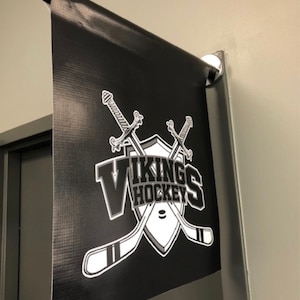 Hockey Team Locker Room Sign Locker Room Banner Locker Room Flag With ...