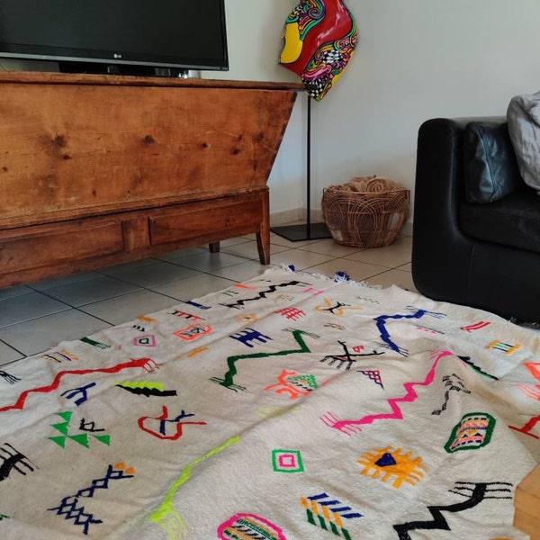 Custom Moroccan Grid White and Red Rug,custom Grid Rug,checkerboard Rug ...