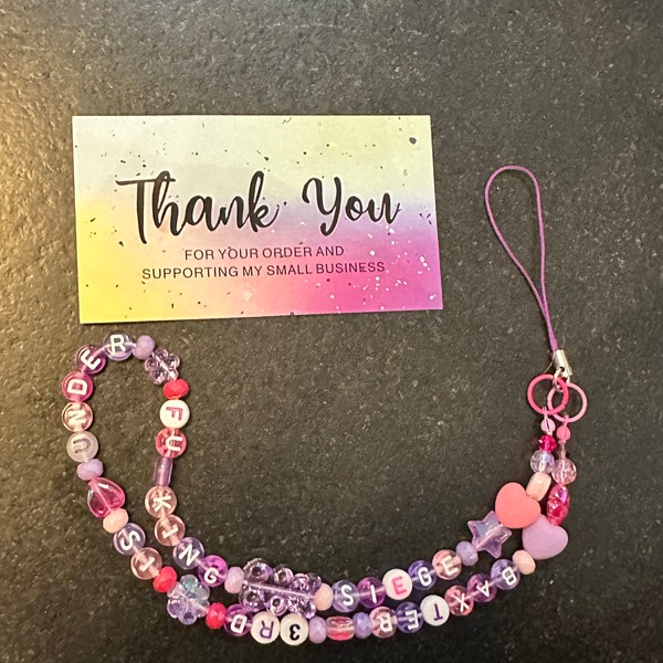 Customized Phone Chain, Personalized Phone Chain, Make Your Own Phone ...