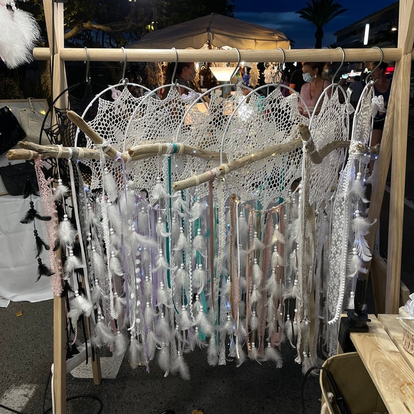 Wooden Clothes Rack, Dress up Storage Free Standing, Fold up A Frame ...