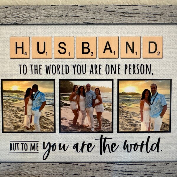 Husband Picture Frame, Special Unique Gift for Husband, Valentine's Day ...