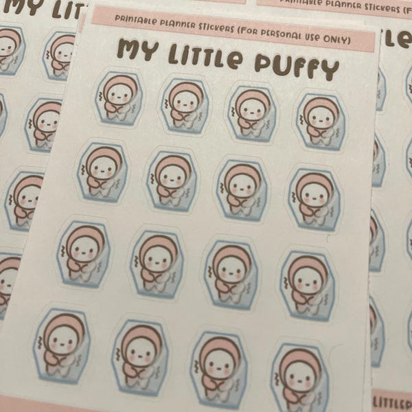 Kawaii Digital Planner/ One Month Digital Planner/ Undated Digital ...