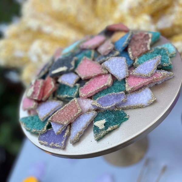 Edible Sugar Crystals, Vegan Geode Candy, Cake Decoration - Etsy