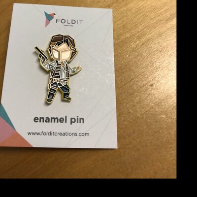 Han Solo Pin,star Wars Gift,origami Han Solo Soft Enamel Pin,enamel Pin ...