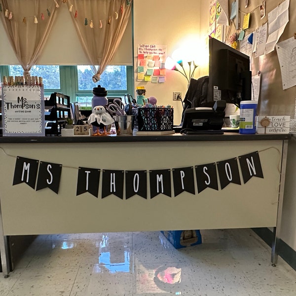 Personalized Classroom Banner - Teacher Banner - Classroom Banner ...