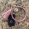 Rhombus Personalized Wristlet Keychain Tassel Key Chain Key Ring Bangle ...