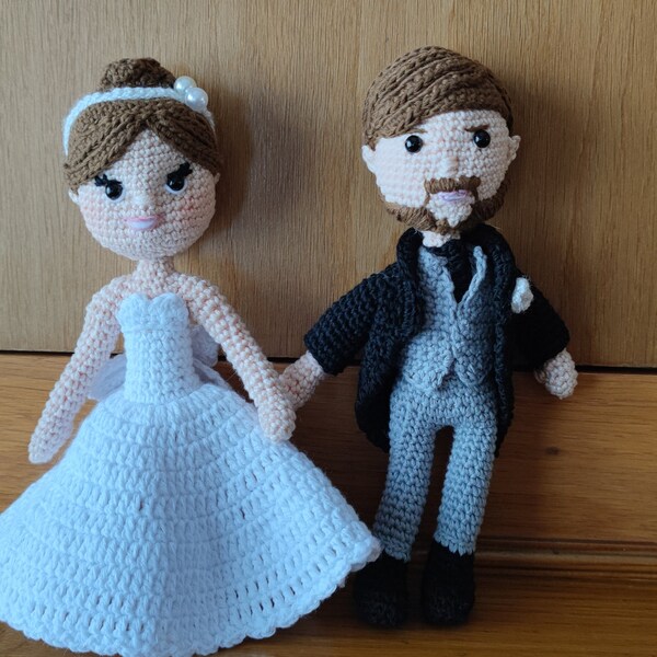 PATTERN Bride & Groom Amigurumi / Amigurumi Crochet Doll Pattern ...